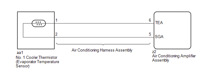 Lexus NX - Evaporator Temperature Circuit or Evaporator Fin Thermistor ...